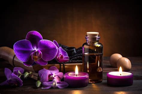 Premium Ai Image Relaxing Massage With Essential Oils And Soothing Music