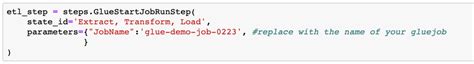 使用amazon Step Functions Data Science Sdk构建从aws Glue Crawler到glue Job的工作