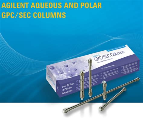 Lc Kolonner Gpc Sec Agilent Vattenbaserad Sec