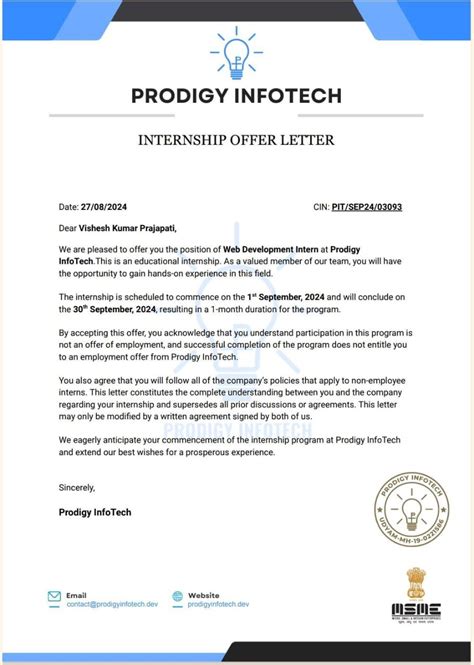 Vishesh Kumar Prajapati On Linkedin Prodigy Webdevelopment Prodigy