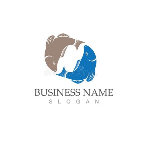 Fish Logo Template Creative Vector Stock Vector Illustration Of