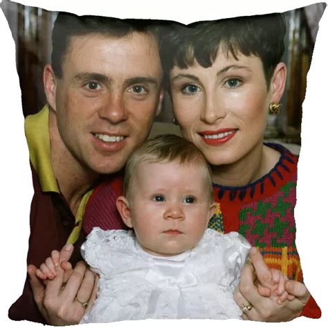 Pillow Of Runner Tom Mckean At Home With His Wife Yvonne