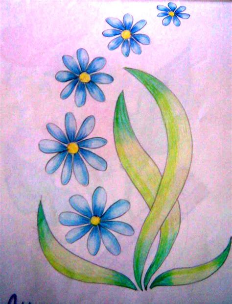 Colour Drawing Pictures Of Flowers At Getdrawings Free Download