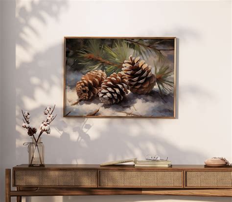 Pine Cone Wall Art Pine Cone Printable Pine Cone Print Pine Cone