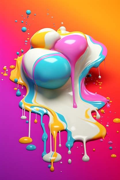 Premium Ai Image Splashes Of Paint