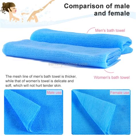 2 Pcs 긴 나일론 메쉬 목욕 샤워 바디 워싱 클린 엑스 폴리 에이트 퍼프 스크러빙 타월 천 스크러버 바디 페이스 워시 클리닝