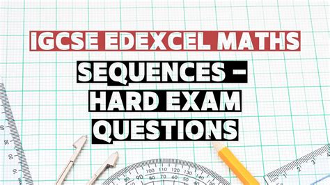 Topic 55 Arithmetic Sequences Hard Questions Igcse Edexcel Maths Exam Style Questions