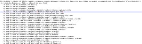 Tomcat Bindexception Address Already In Use Bind