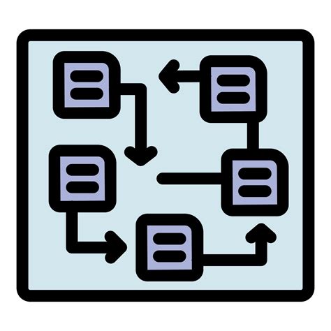 Algorithm Flowchart With Data Blocks And Arrows Showing Process 55586695 Vector Art At Vecteezy