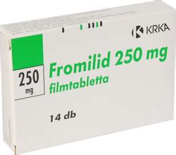 FROMILID 250 MG FILMTABLETTA 14X Adatlap / PirulaPatika online gyógyszertár