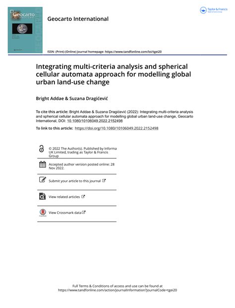 pdf integrating multi criteria analysis and spherical cellular