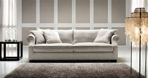Klassisches Sofa Alexander Cava Beige Stoff 3 Plätze