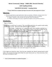 Graphing Activity Types Of Graphs And Analyzing Data CHEM Course Hero
