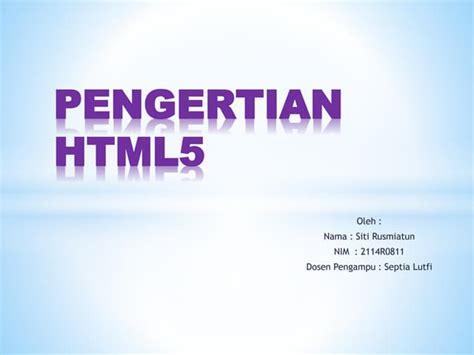 Html5 Ppt Ppt