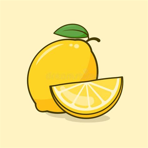 Lemon Cartoon Vector Illustration Stock Vector Illustration Of