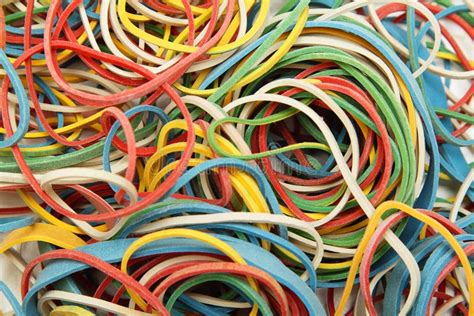 Rubber bands stock image. Image of macro, office, green - 17623809
