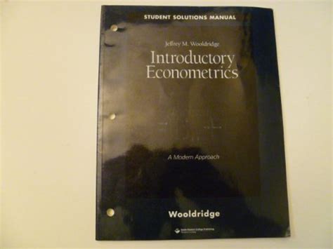 Student Solutions Manual For Introductory Econometrics Wooldridge