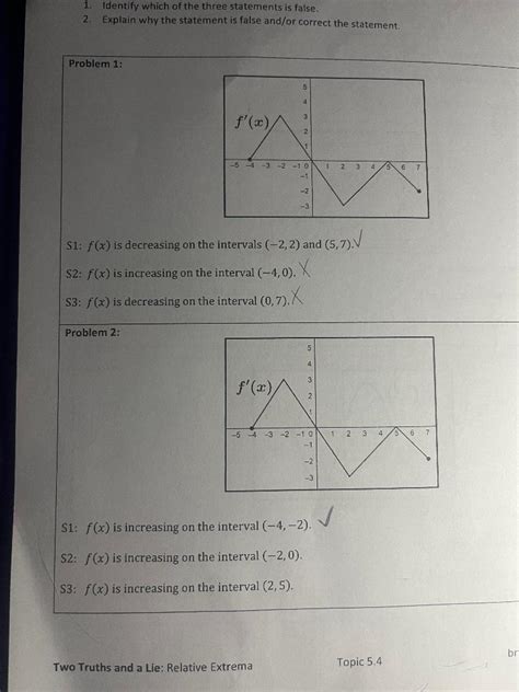 Solved 1 Identify Which Of The Three Statements Is False Chegg Com
