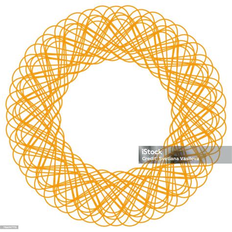 골드 추상 첨탑 기하학적 장식 요소 벡터 일러스트레이션 Spirograph에 대한 스톡 벡터 아트 및 기타 이미지 Spirograph 벡터 0명 Istock