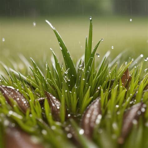 Premium Ai Image Macro Photography Of Grass And Leaf