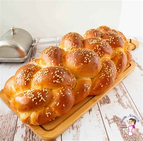 6 Braid Challah Delicious Braided Egg Bread Recipes Veena Azmanov