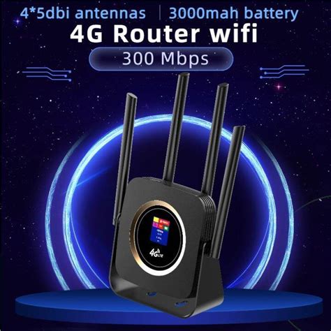 TIANJIE 4G Wifi Router Sim Card Wireless Modem CPE LTE Network Hotspot ...