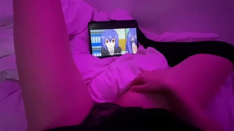 Ultra Kinky Gal Jerks And Eyeing Hentai Until Cum♡ Bashful Moans