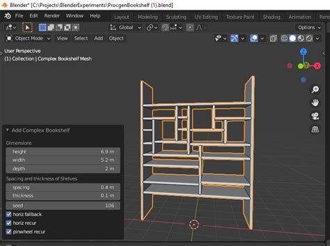 Crazy Procgen Bookshelf Script Released Scripts And Themes Blender Artists Community