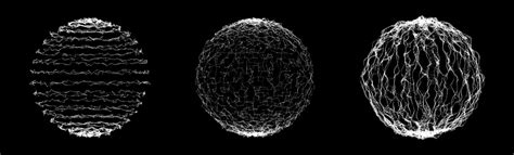 Vector Set Scifi Sphere With Particles And Lines Concept Network Connection Frame Sphere
