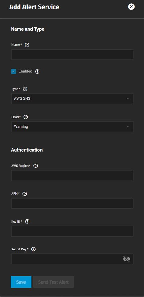 Alert Settings Screen TrueNAS Documentation Hub