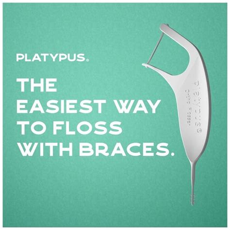Platypus Orthodontic Flossers 40ct Effortless Flossing For Braces