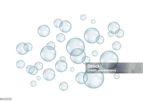 Fizzing 공기 또는 흰색 바탕에 비누 거품입니다 3차원 형태에 대한 스톡 벡터 아트 및 기타 이미지 3차원 형태 구 기체 물리 구조 Istock