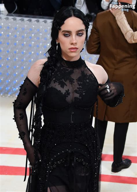 Billie Eilish Shows Off Her Sexy Tatas At The 2023 Costume Institute