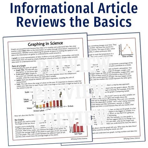 Graphing In Science Reading And Worksheet Flying Colors Science