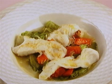 鯛とレタスのフライパン蒸し