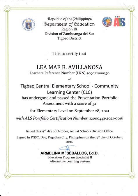 Als Certification 1pdf Educational Assessment Education
