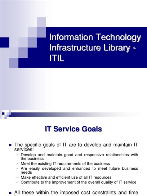 Maximizing It Service Value Through Effective Implementation Of Itil Framework Pdf It