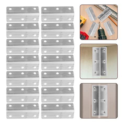 Whamvox 20 Pcs Straight Simple Structure Brackets Practical Corner Braces