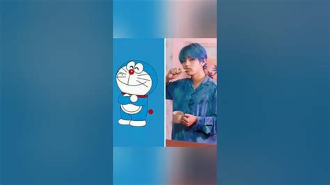 Bts Vs Doremon 😘 Bts Jungkook Btsarmy Jhope Jimin Army V Rm