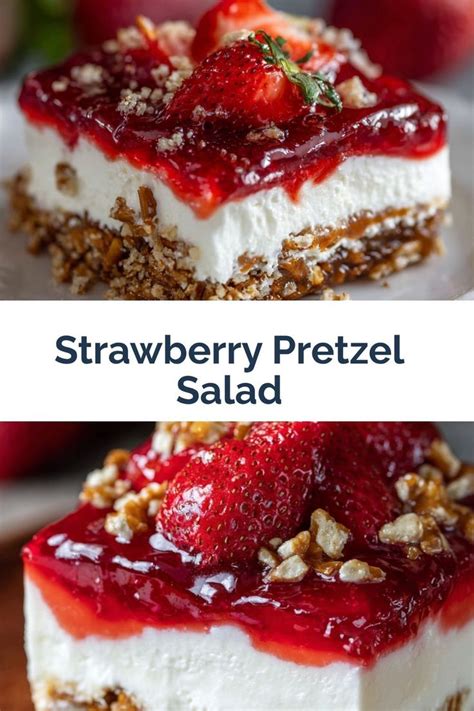 Strawberry Pretzel Salad Mini Kitchen Magic Recipe In 2025