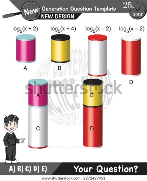 Mathematics Properties Logarithms Logarithm Rules Next Stock Vector