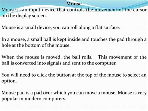 Input Devices PPT