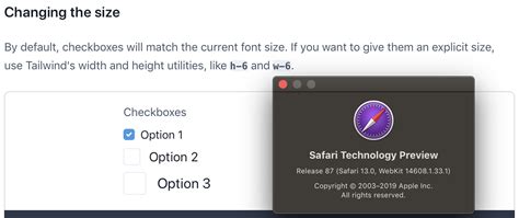 checkbox styling ignored in safari on mac · issue 24 · tailwindlabs tailwindcss custom forms