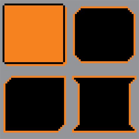 Pixel Menu Blank Set 35299424 Vector Art At Vecteezy