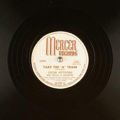 Gem Take The A Train Oscar Pettiford His Cello And