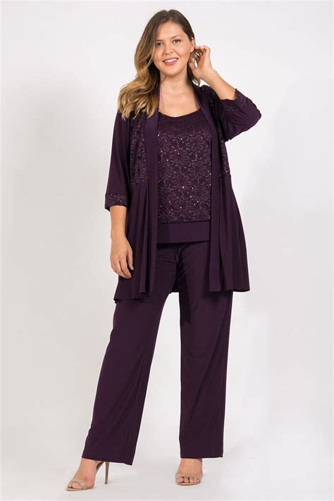 Randm Richards 7772w Mother Of The Bride Formal Plus Size Pant Suit The