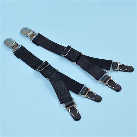 1 Pair Elastic Leg Garter Straps Thigh High Stockings Corset Belt Clips