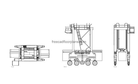 Straddle Carrier Free Cad Drawings