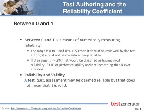 Test Authoring And The Reliability Coefficient