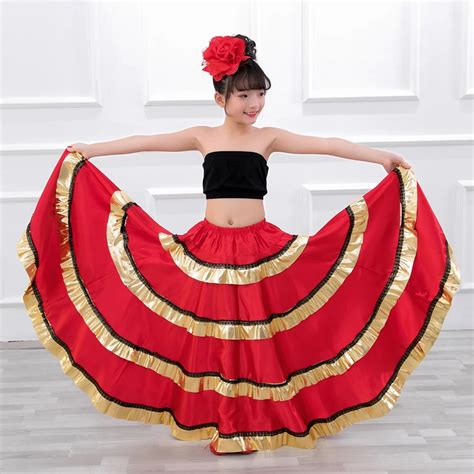 Excepcional Falda De Flamenca Niña Bailongas